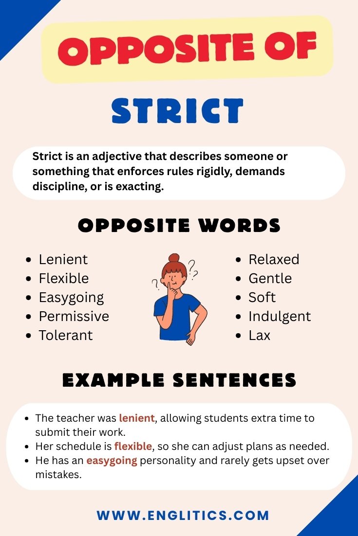 Opposite of Strict: From Permissive to 24 More Antonyms