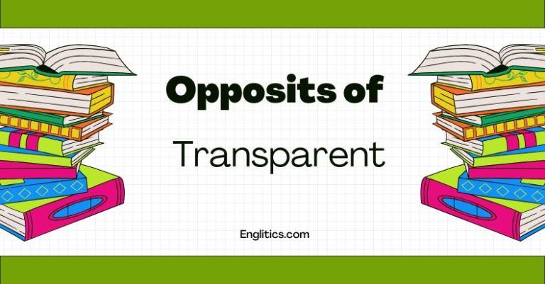 Opposite of Transparent: 28 Antonyms Like “Opaque” Explained
