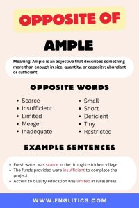 15 Opposite of Ample: Antonyms With Real Examples