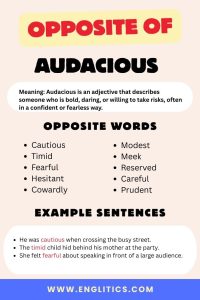 34 Opposite of Audacious – Antonyms That Show Caution