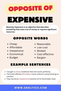 Opposite of Expensive: 15 Antonyms with Real Examples